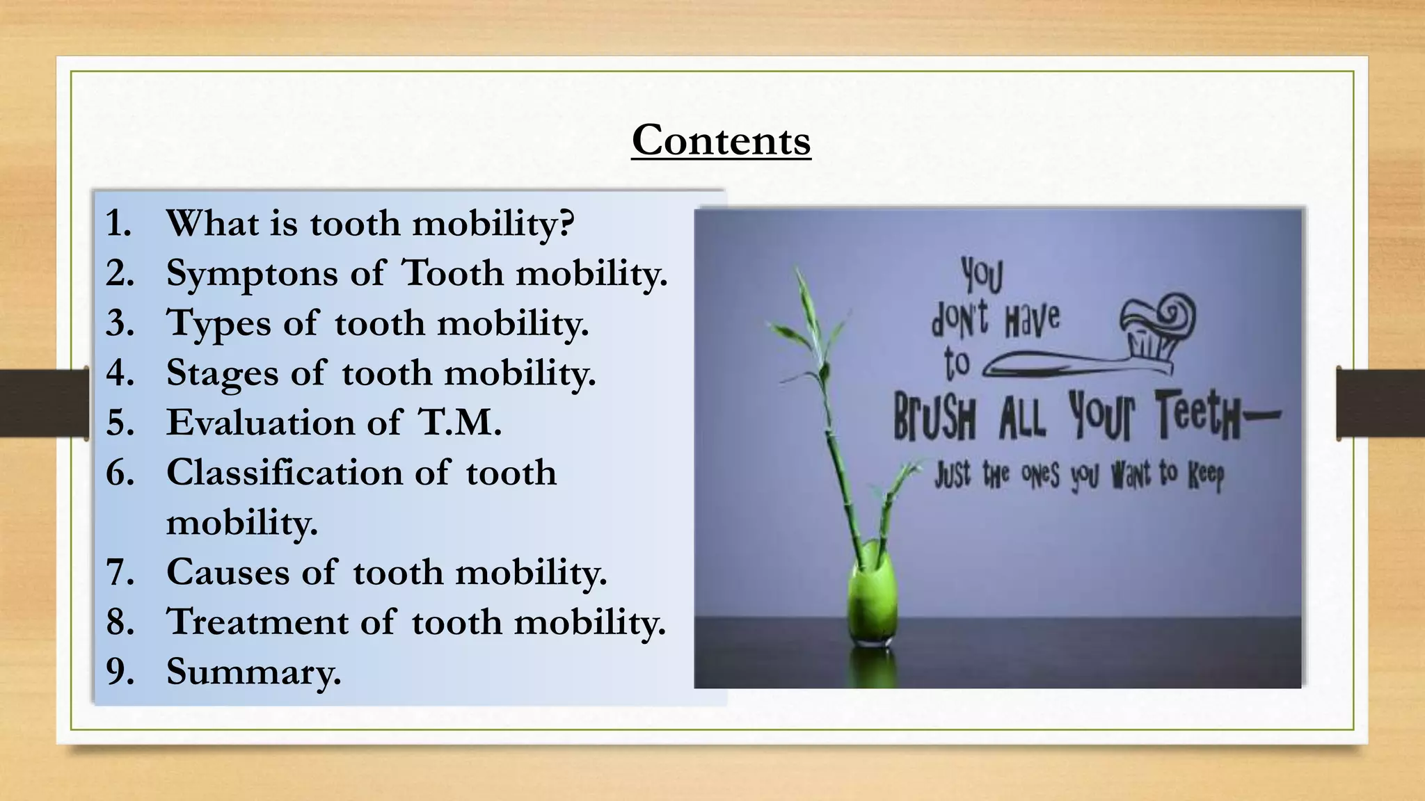 Dental mobility | PPTX