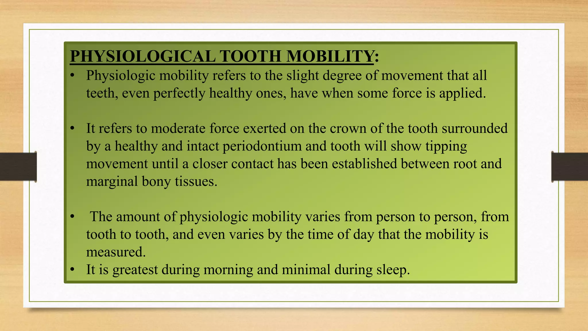 Dental mobility | PPTX