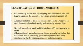 Dental mobility | PPTX