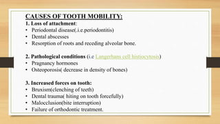 Dental mobility | PPTX