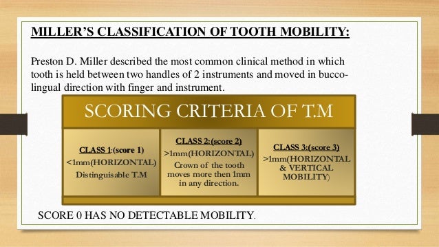 Dental mobility