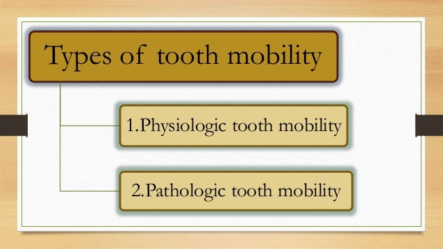 Dental mobility