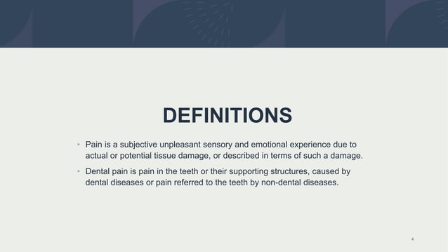 Facial/Dental Pain Pathway and Atypical Odontalgia | PPTX | Dental ...