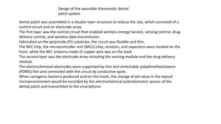 Dental patch, instrumentation of dental patch | PPTX