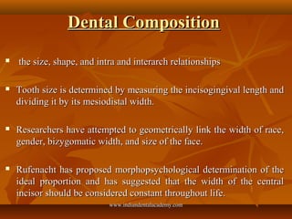 Dental perspective / cosmetic dentistry course | PPT