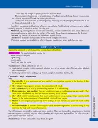 Dental Pharmacology | PDF