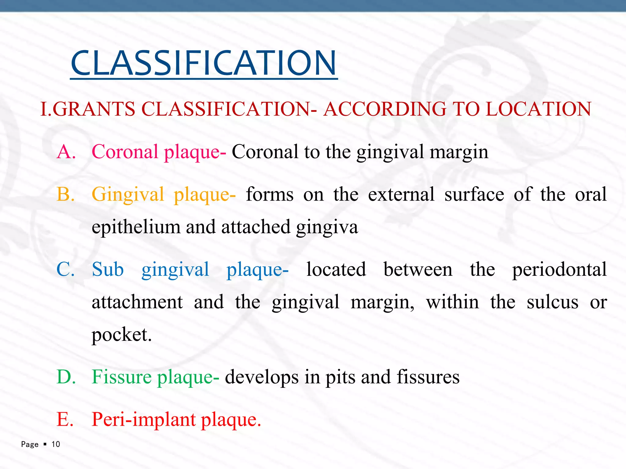 DENTAL PLAQUE - PART 1 | PPTX