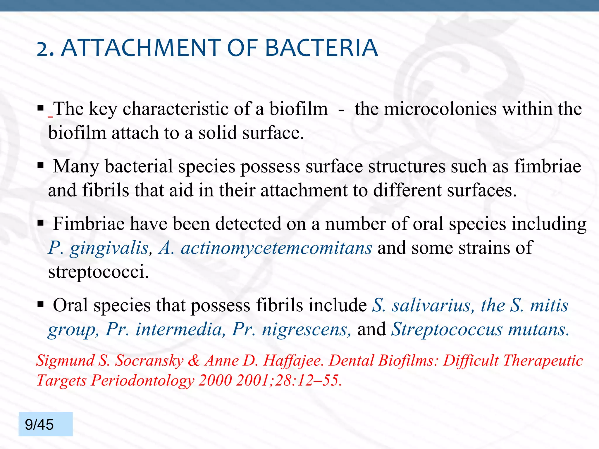 DENTAL PLAQUE - PART 2 (BIOFILM) | PPTX