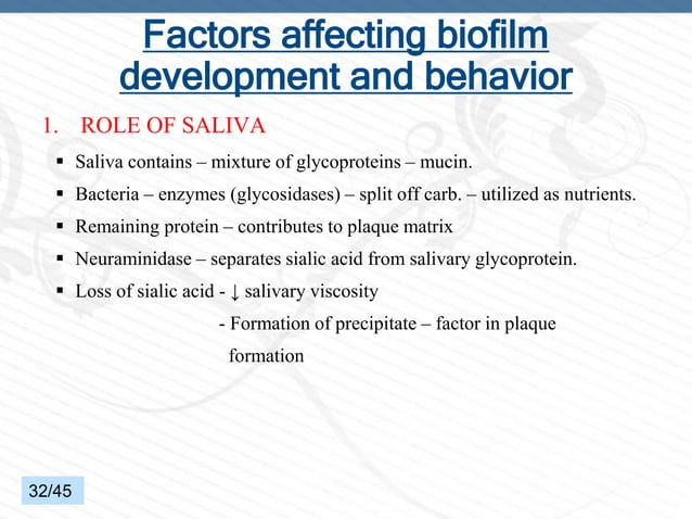 DENTAL PLAQUE - PART 2 (BIOFILM) | PPTX | Dental Health | Diseases and ...