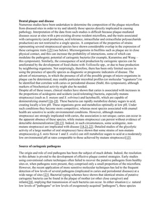 Dental plaque as a biofilm and a microbial community | PDF