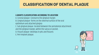 DENTAL PLAQUE PART 1 DR MANISHA CHOUBAY | PPTX