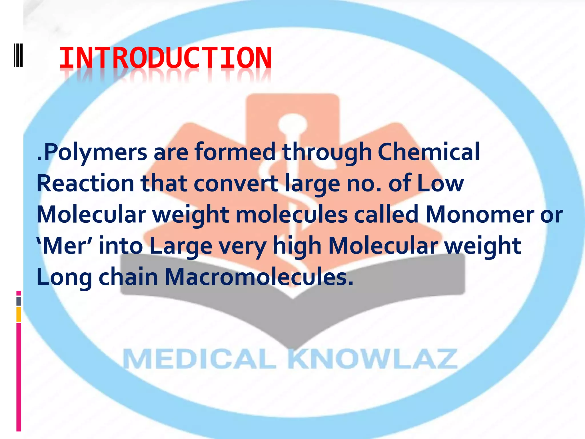 Dental polymer part 1 | PPTX