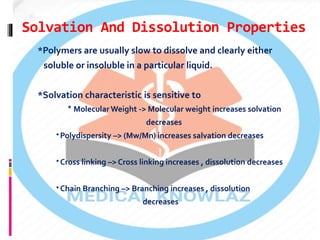 Dental polymer part 1 | PPTX
