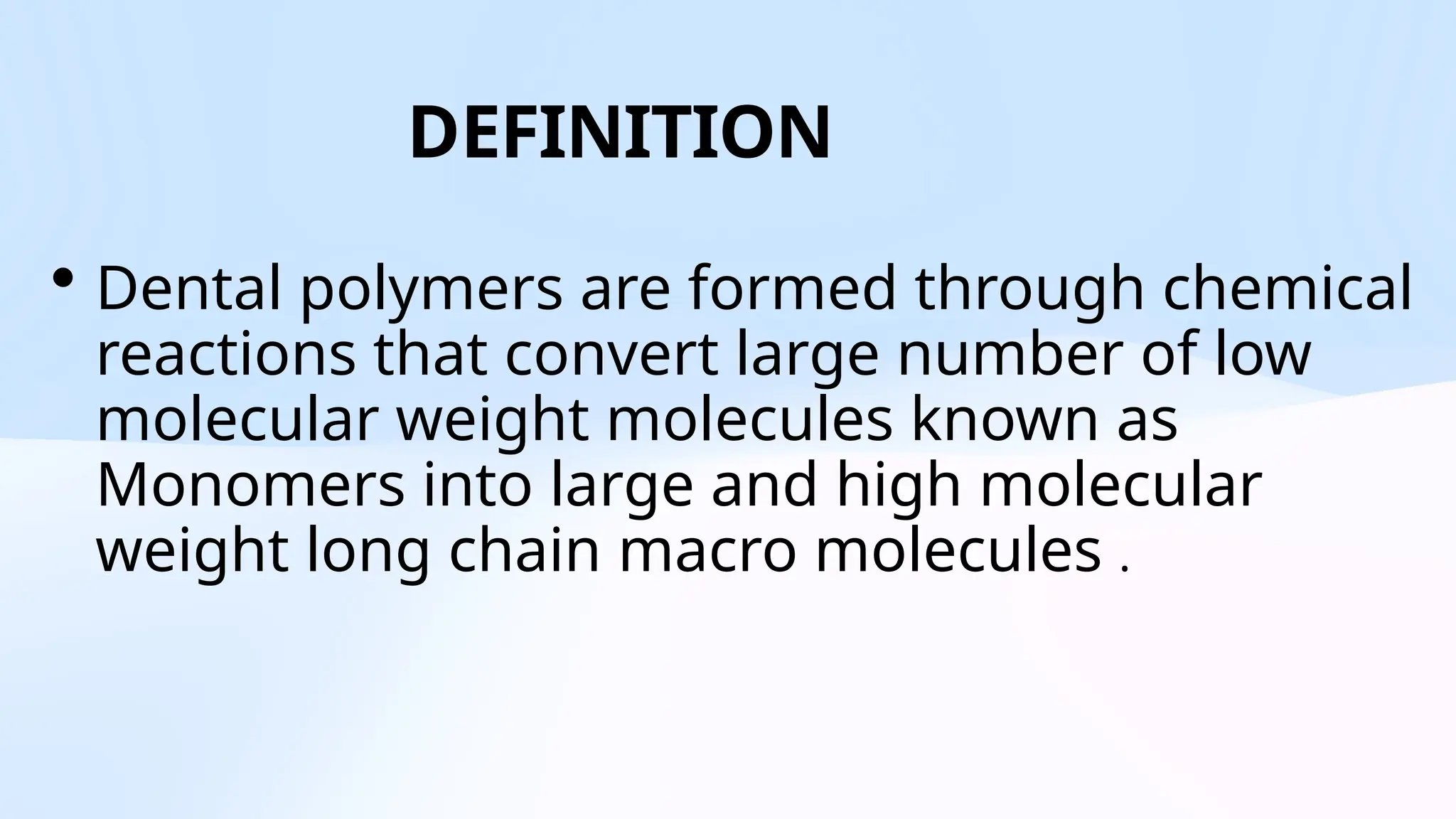 DENTAL POLYMERS IN PROSTHODONTICS & CROWN AND BRIDGE | PPTX