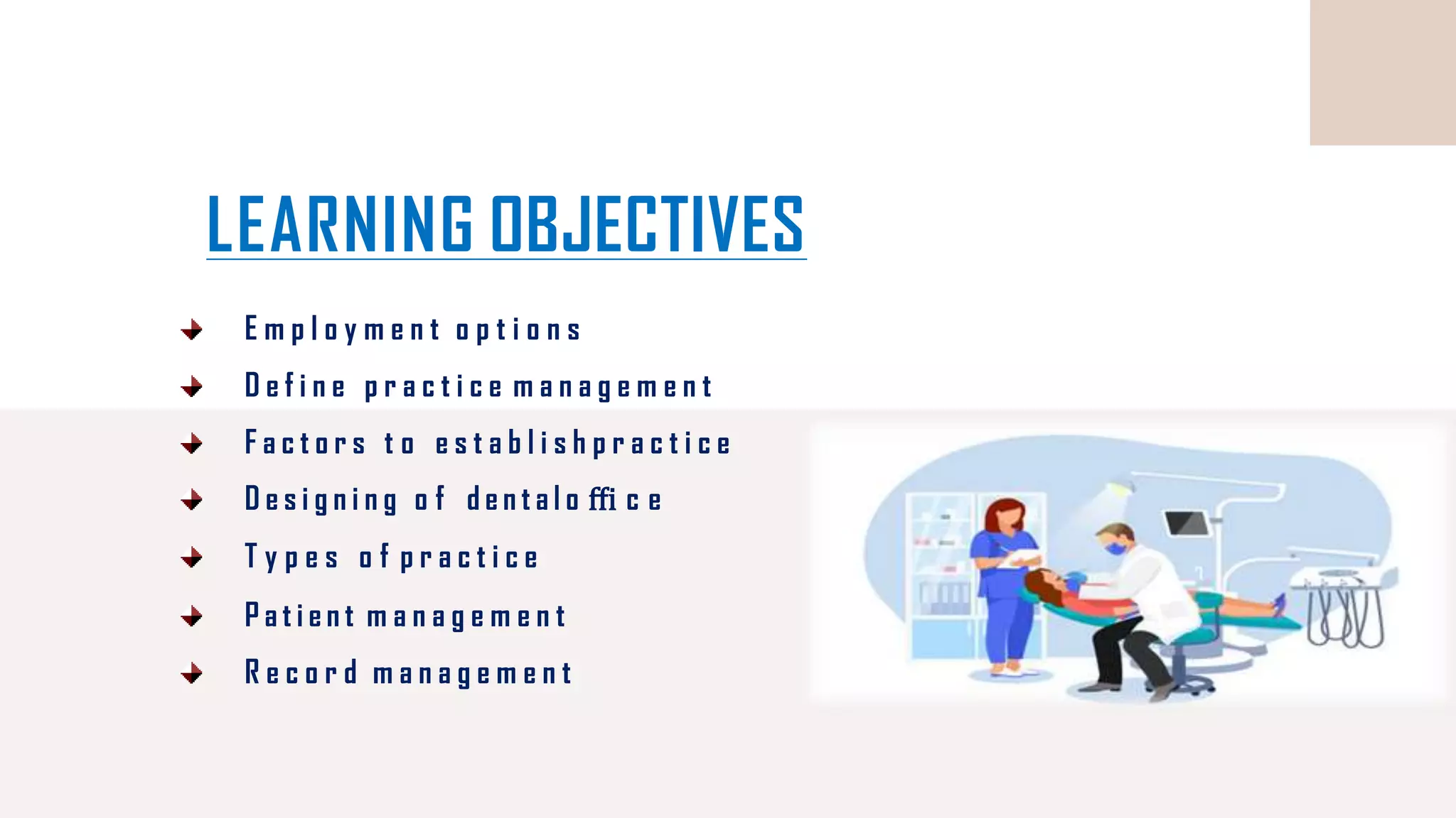 Dental practise management ppt | PPTX