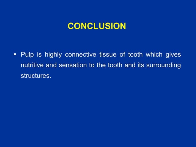 Dental Pulp.ppt | Dental Health | Diseases and Conditions