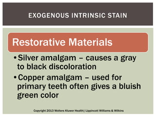 Dental stains, discolorations and polishing | PPSX
