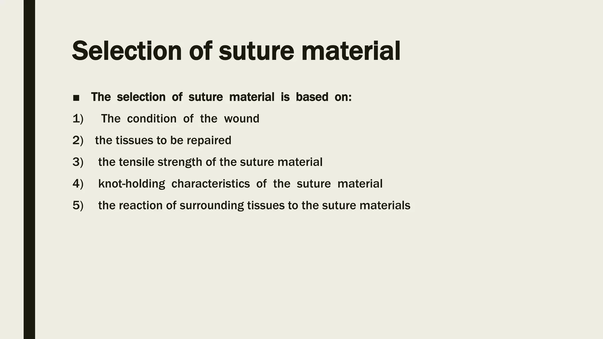 Dental suturing materials and techniques | PPTX