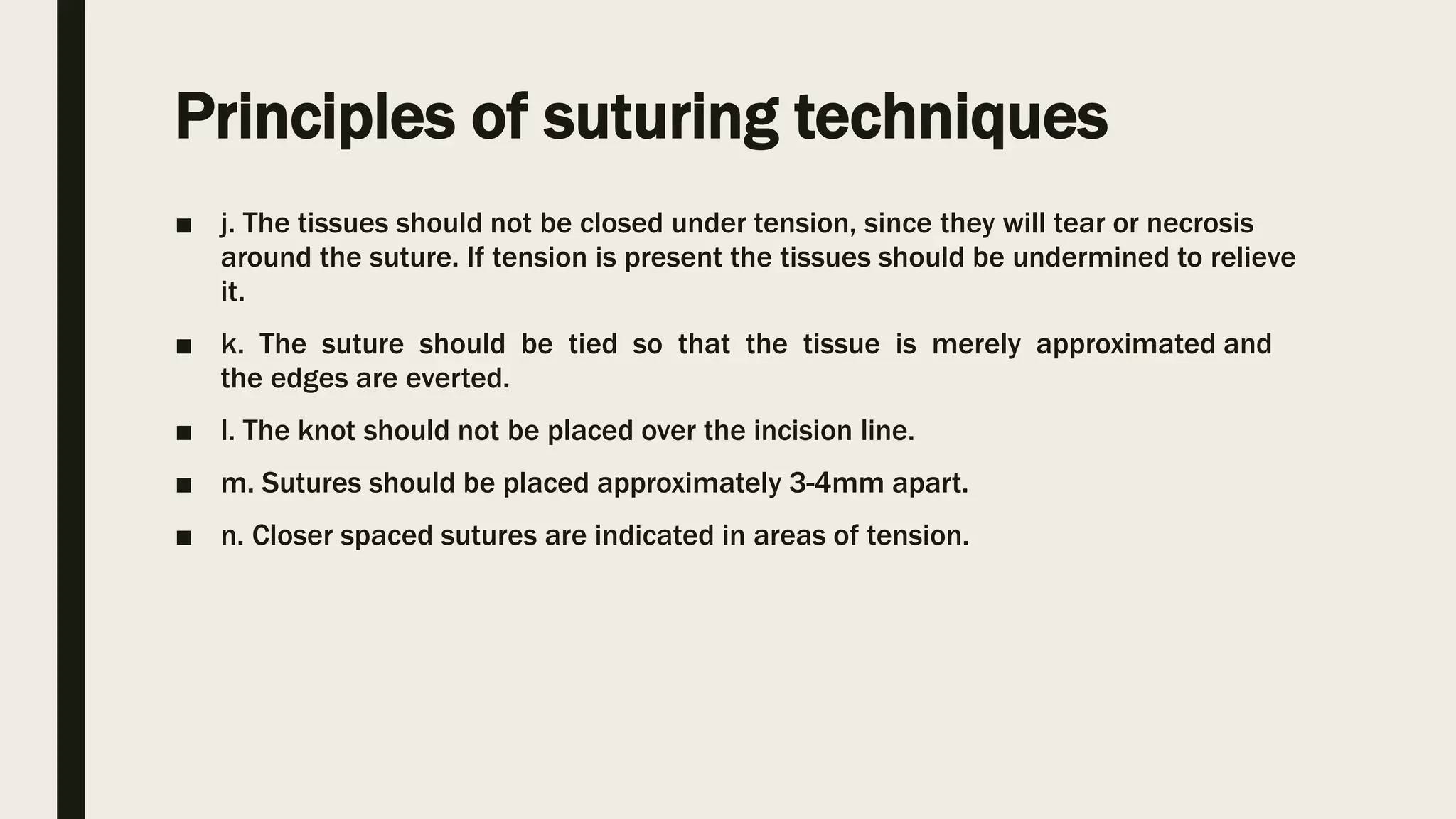 Dental suturing materials and techniques | PPTX