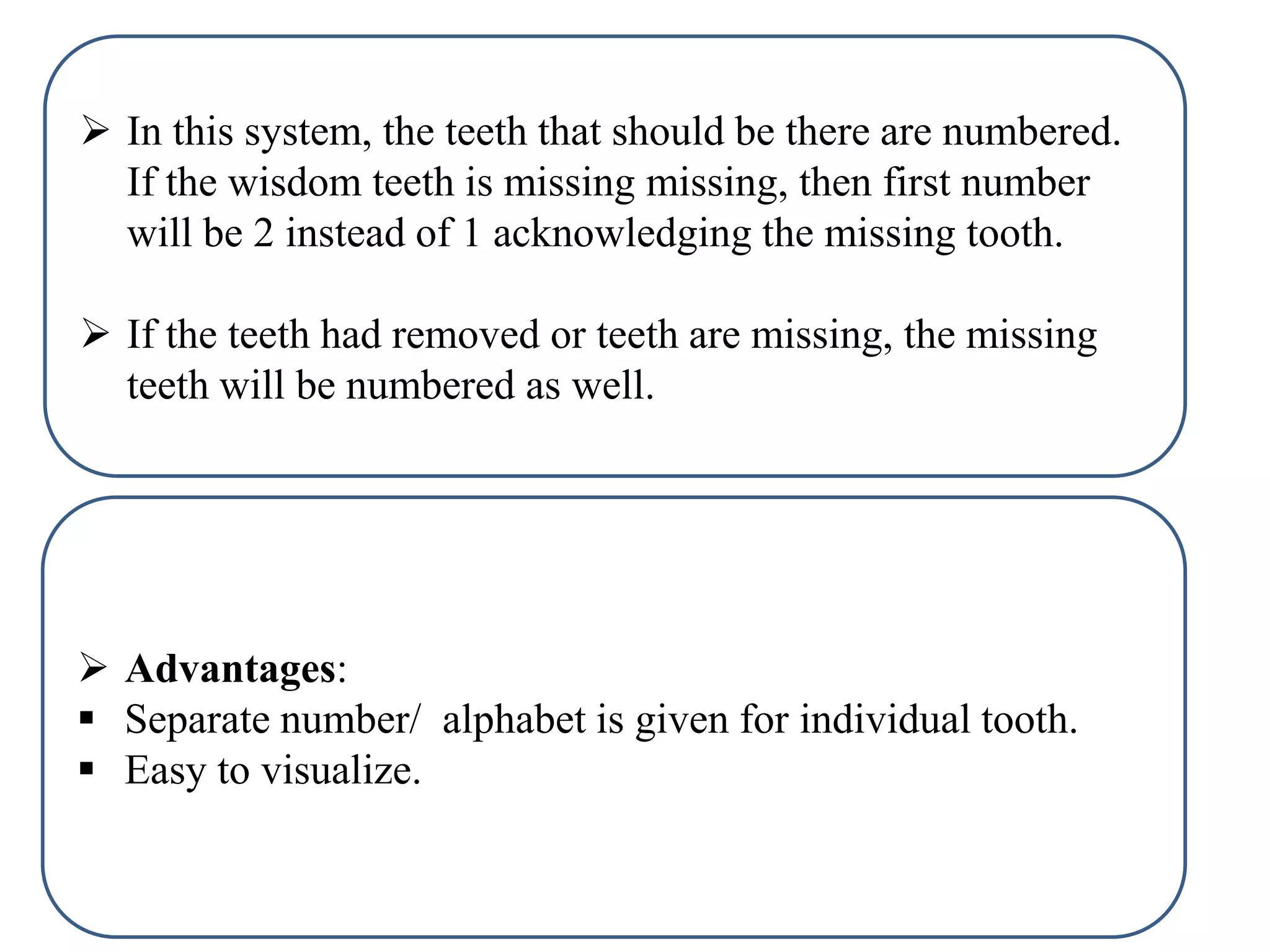 Dental tooth nomenclature | PPTX