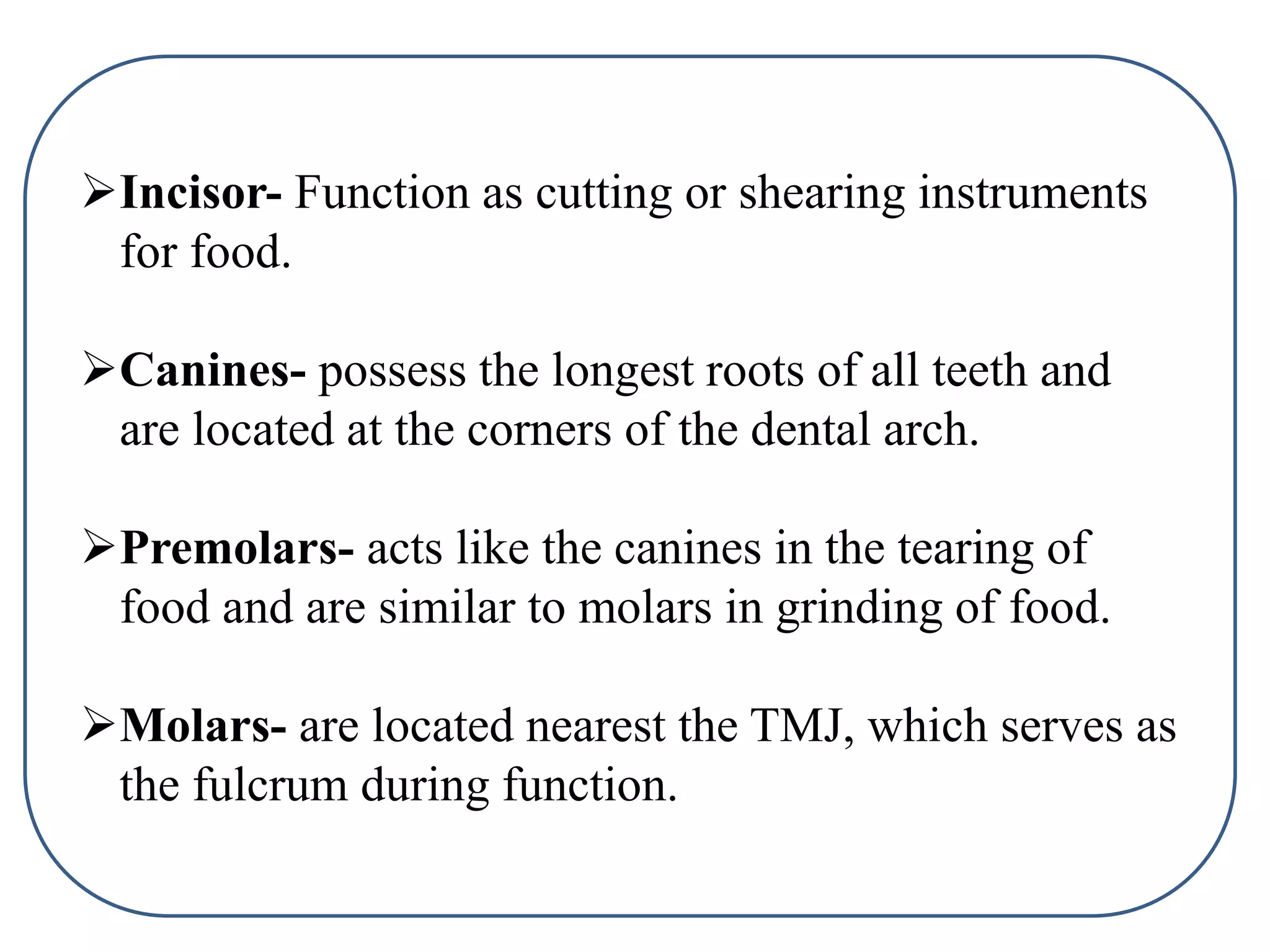 Dental tooth nomenclature | PPTX