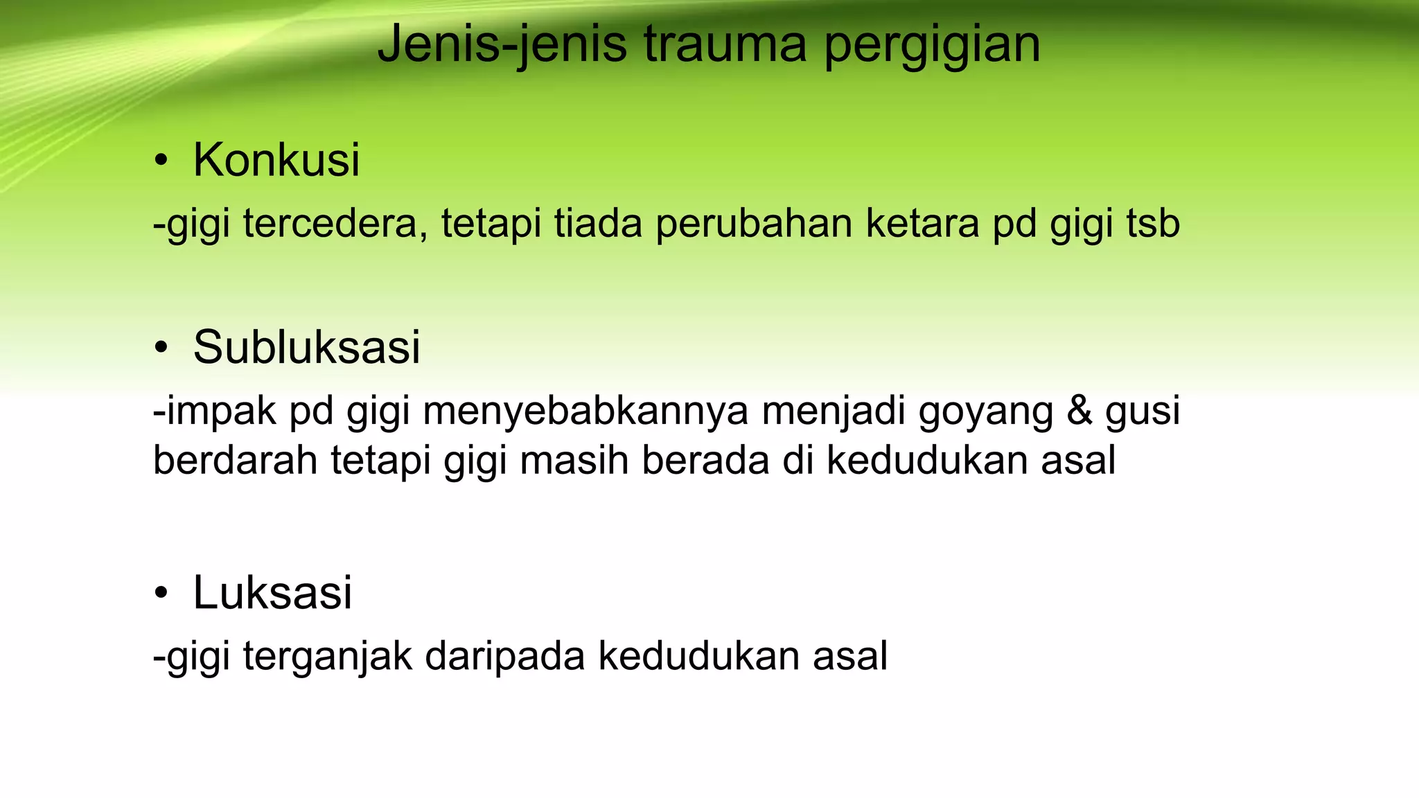 Dental trauma | PPTX