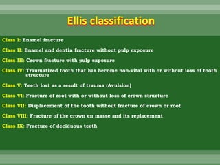 Dental Trauma.pptx | Dental Health | Diseases and Conditions