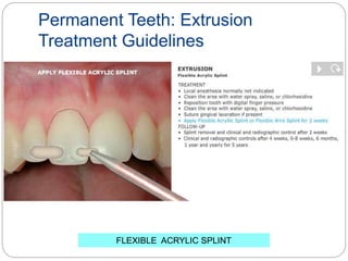 Dental trauma to permanent teeth | PPTX