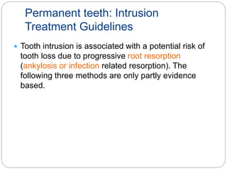 Dental trauma to permanent teeth | PPTX