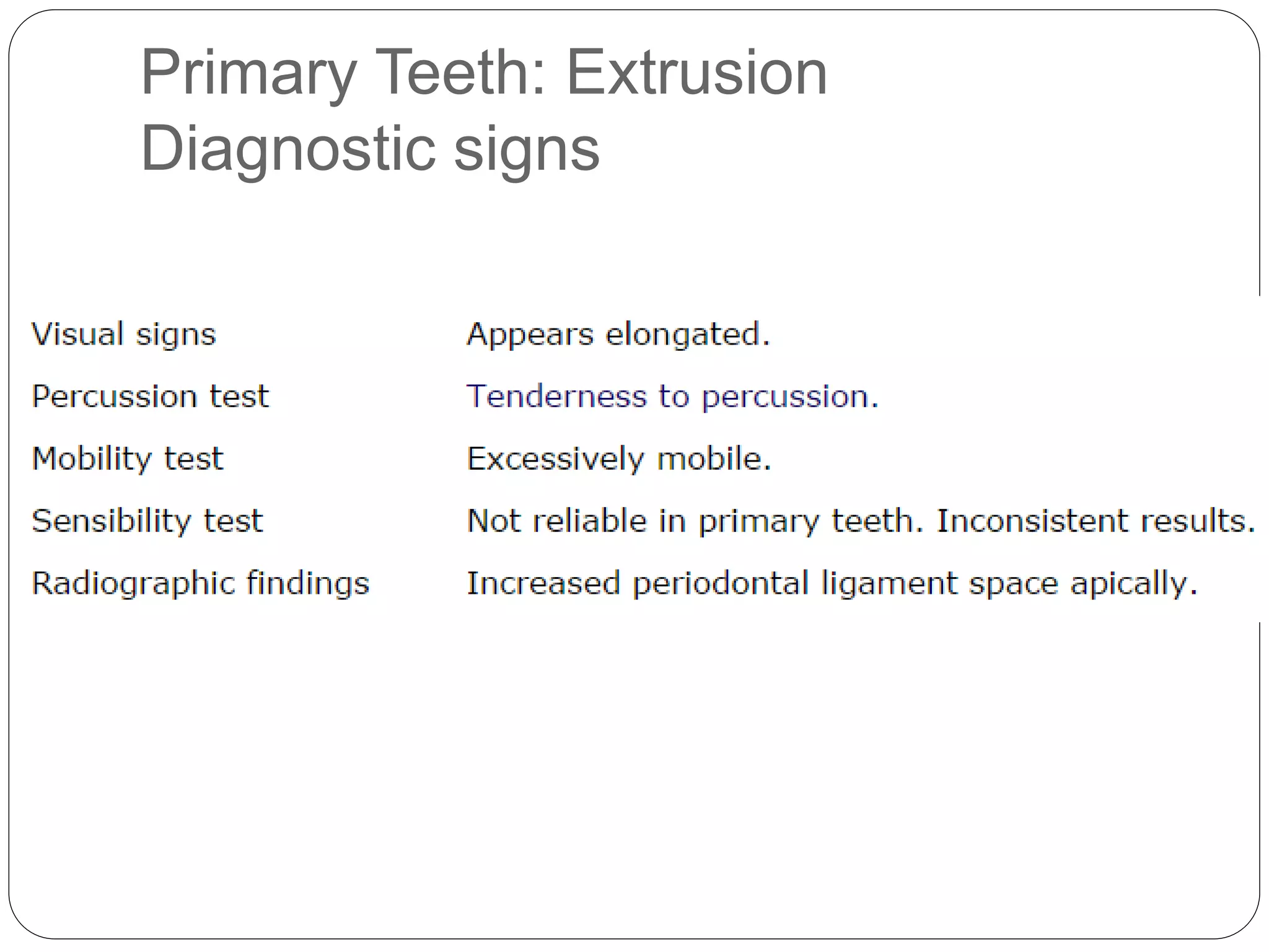 Dental trauma to primary teeth | PPTX