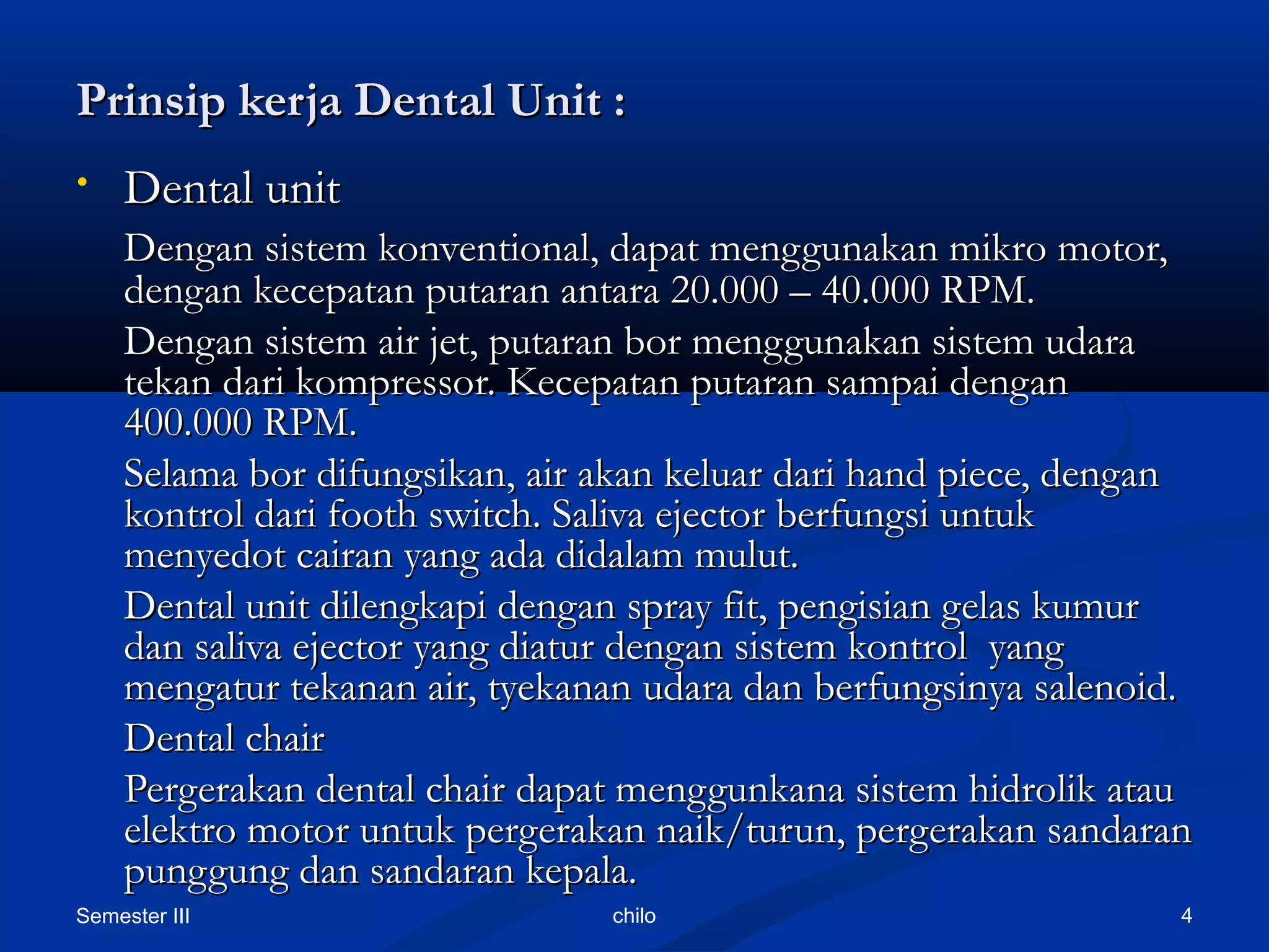 Dental unit | PPT