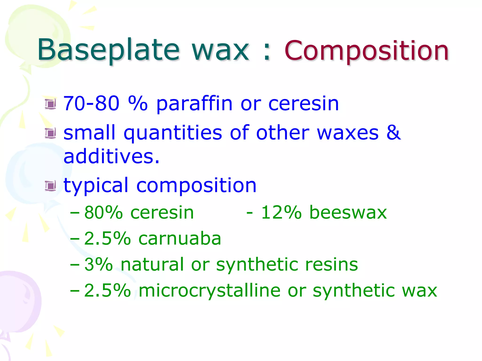 dental wax.ppt