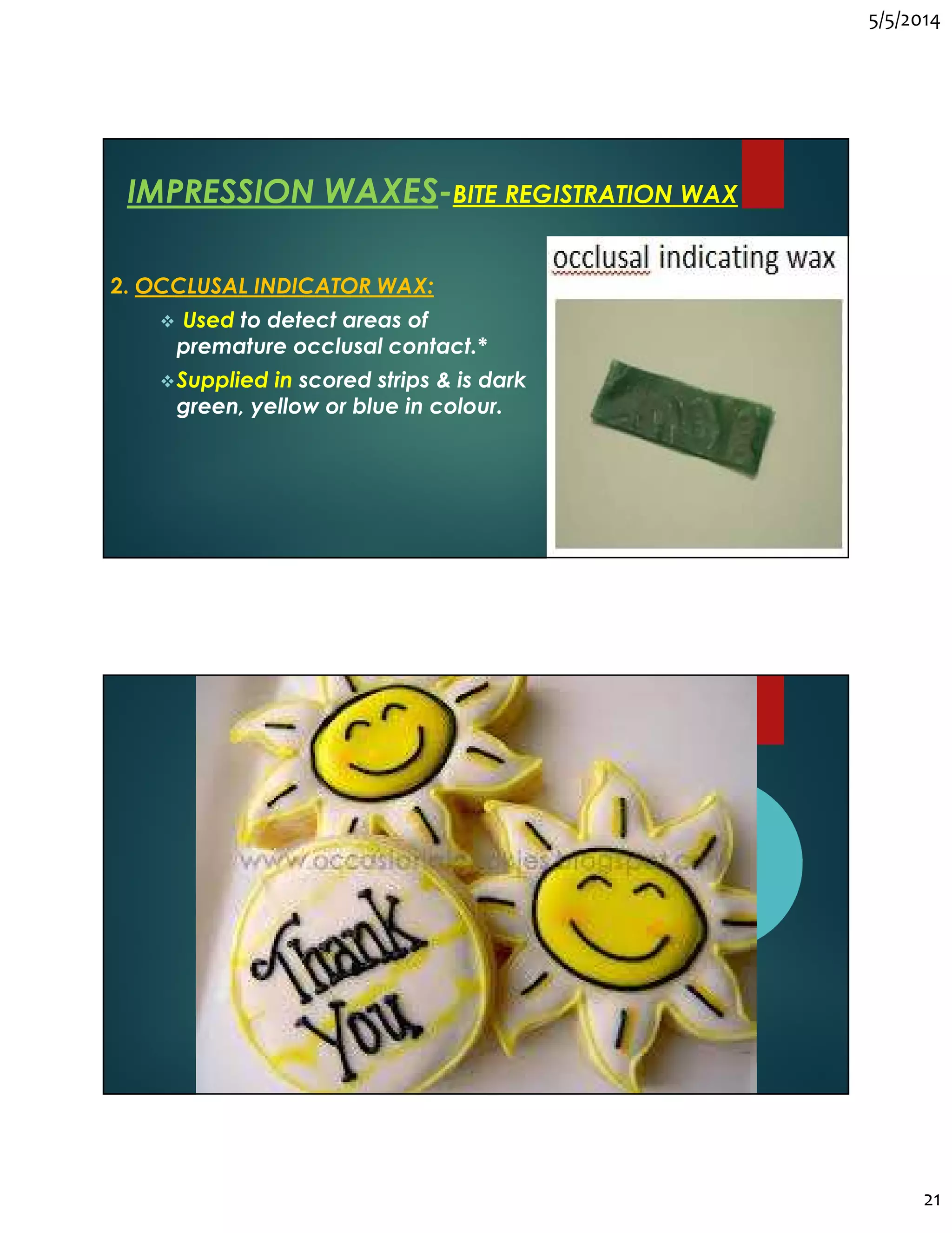 Dental waxes | PDF