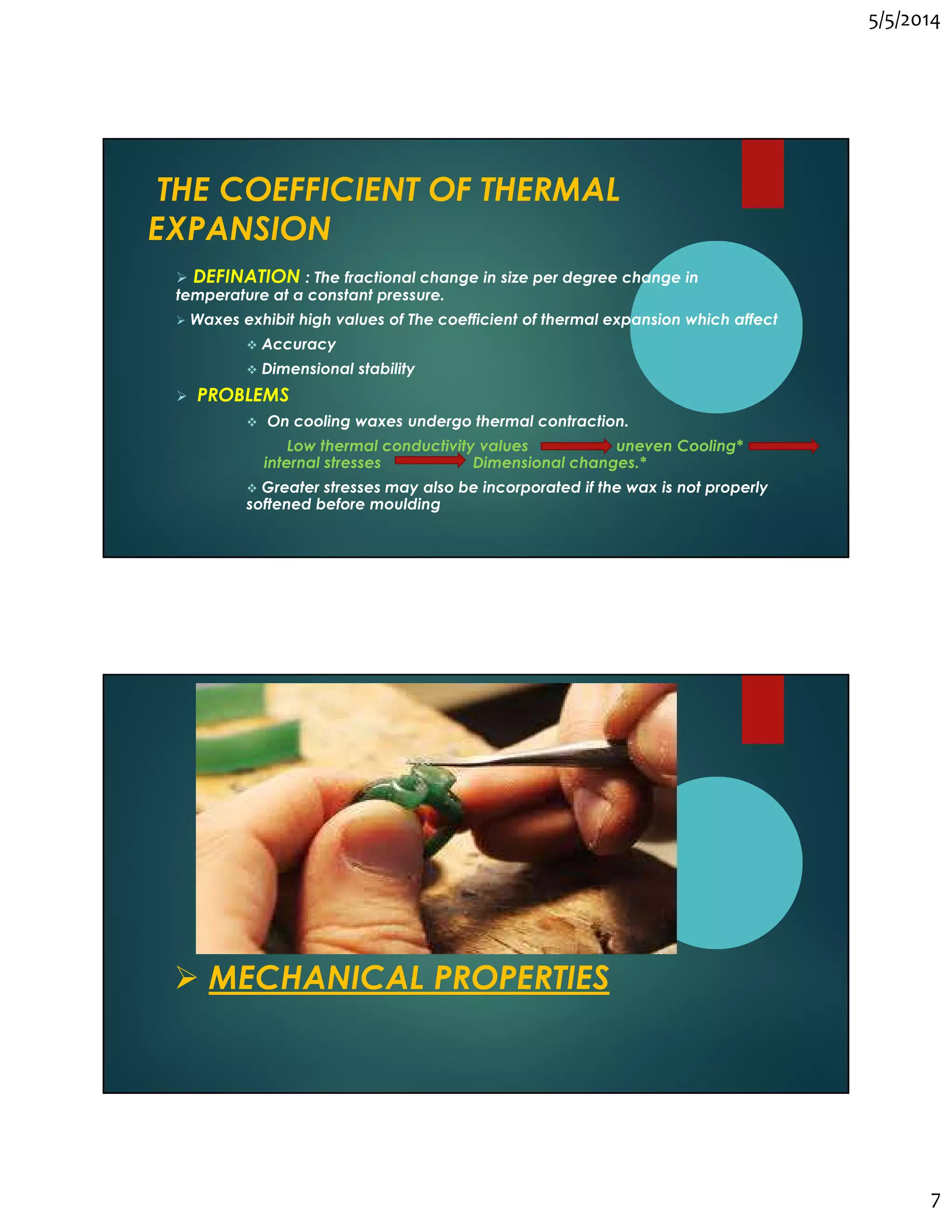 Dental waxes | PDF