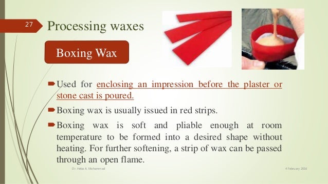 Dental waxes