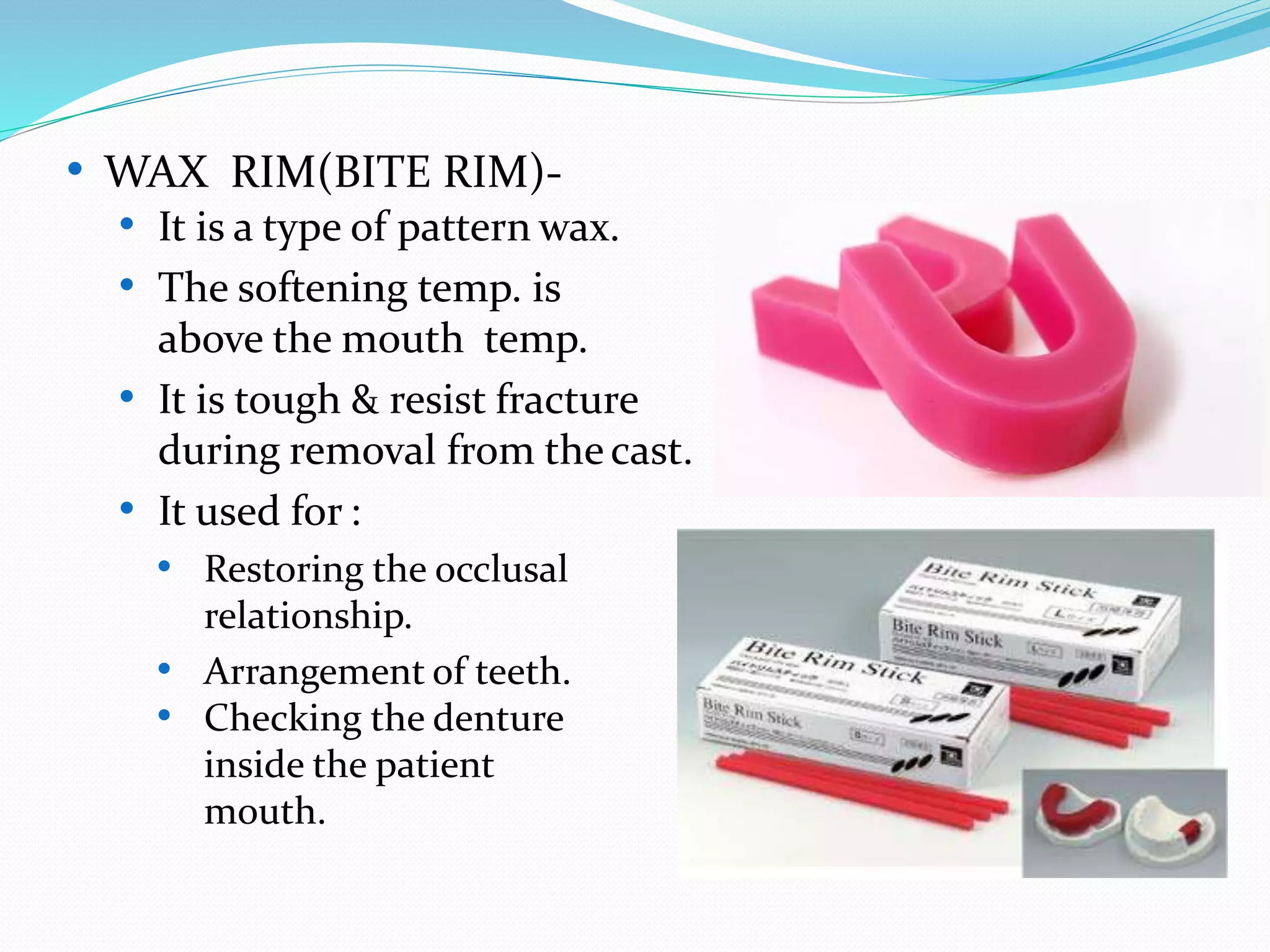Dental waxes | PPTX