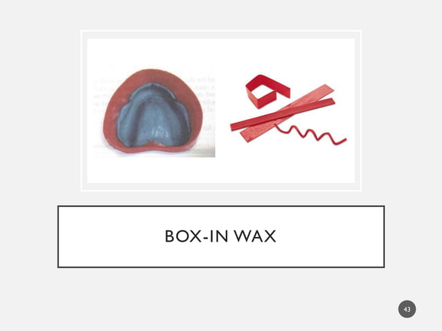 Dental Waxes notes .....................Dental Waxes notes ...