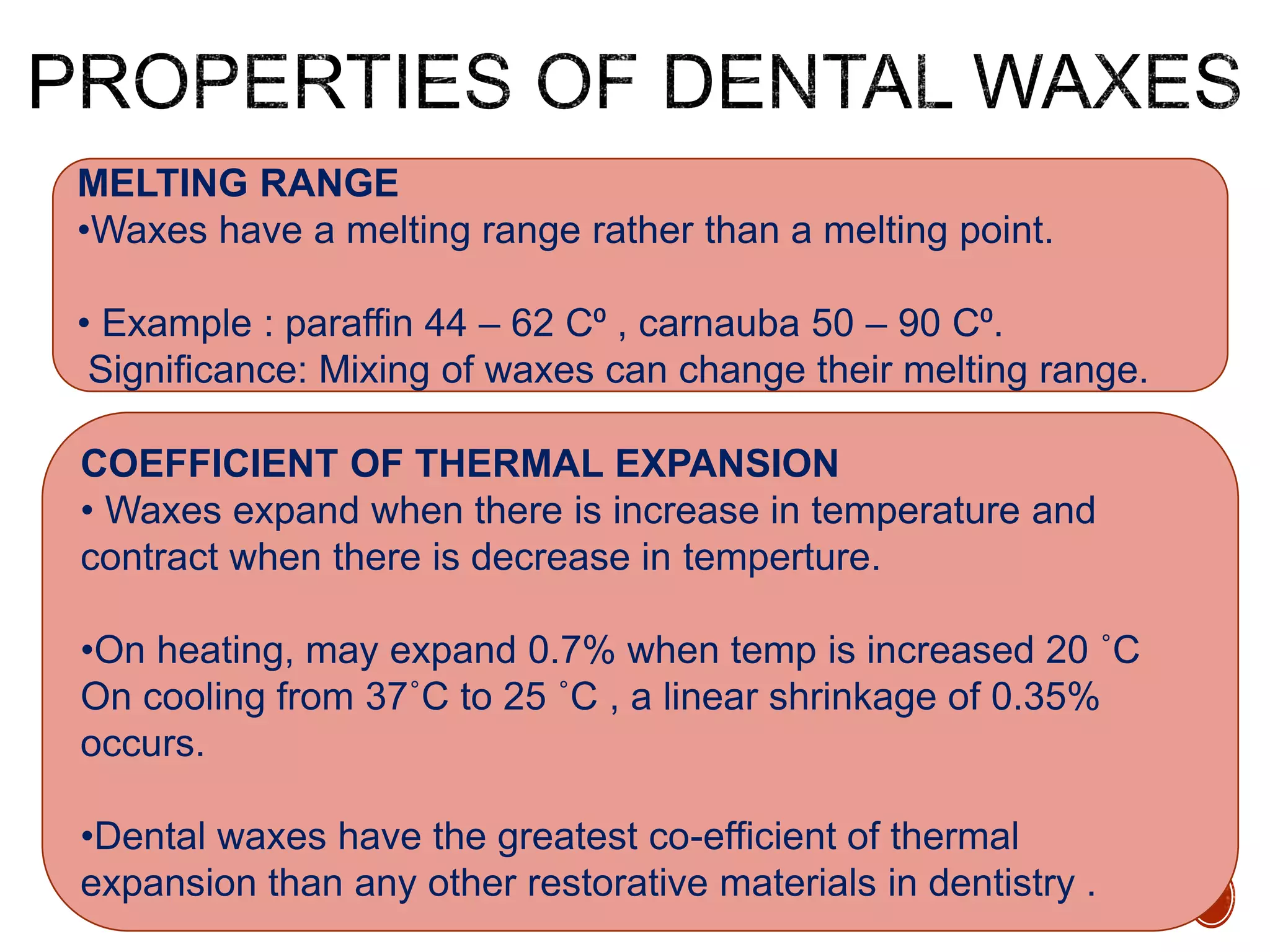 Dental waxes final ppt | PPTX