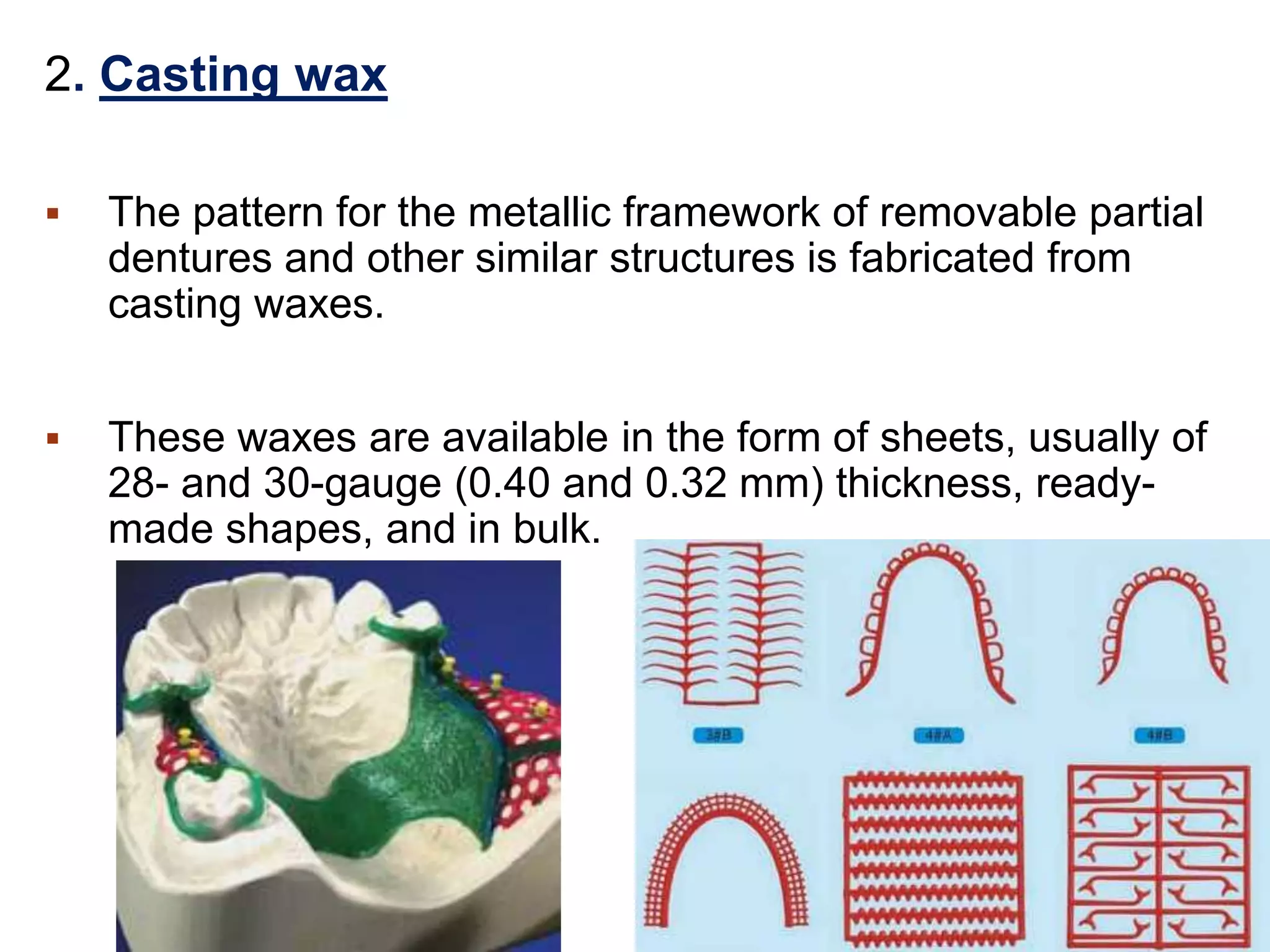 Dental waxes final ppt | PPTX