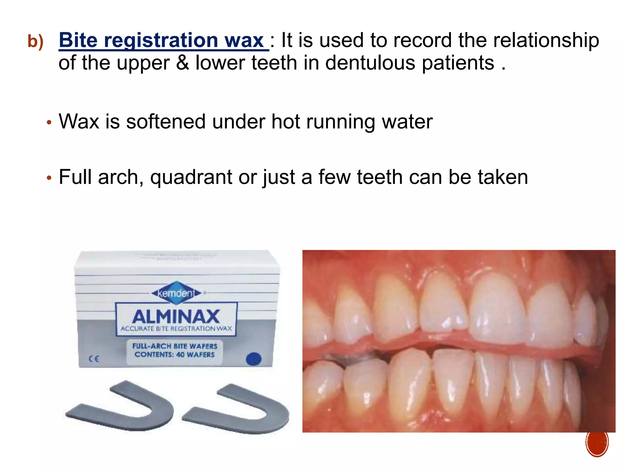 Dental waxes final ppt | PPTX | Oral care | Personal Care