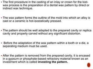 Dental waxes final ppt | PPTX