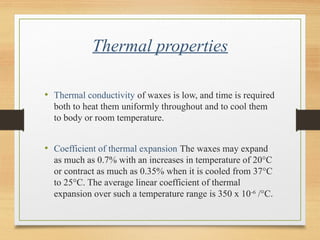 DENTAL WAXES ,TYPES , USES,COMPOSITION IN DENTISTRY | PPTX