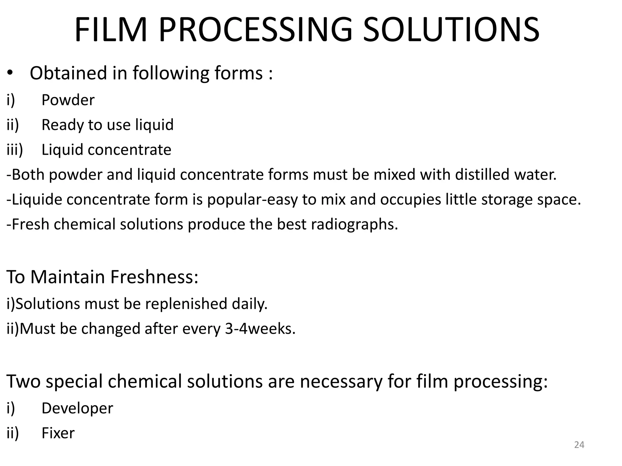 Dental x ray film processing | PPTX