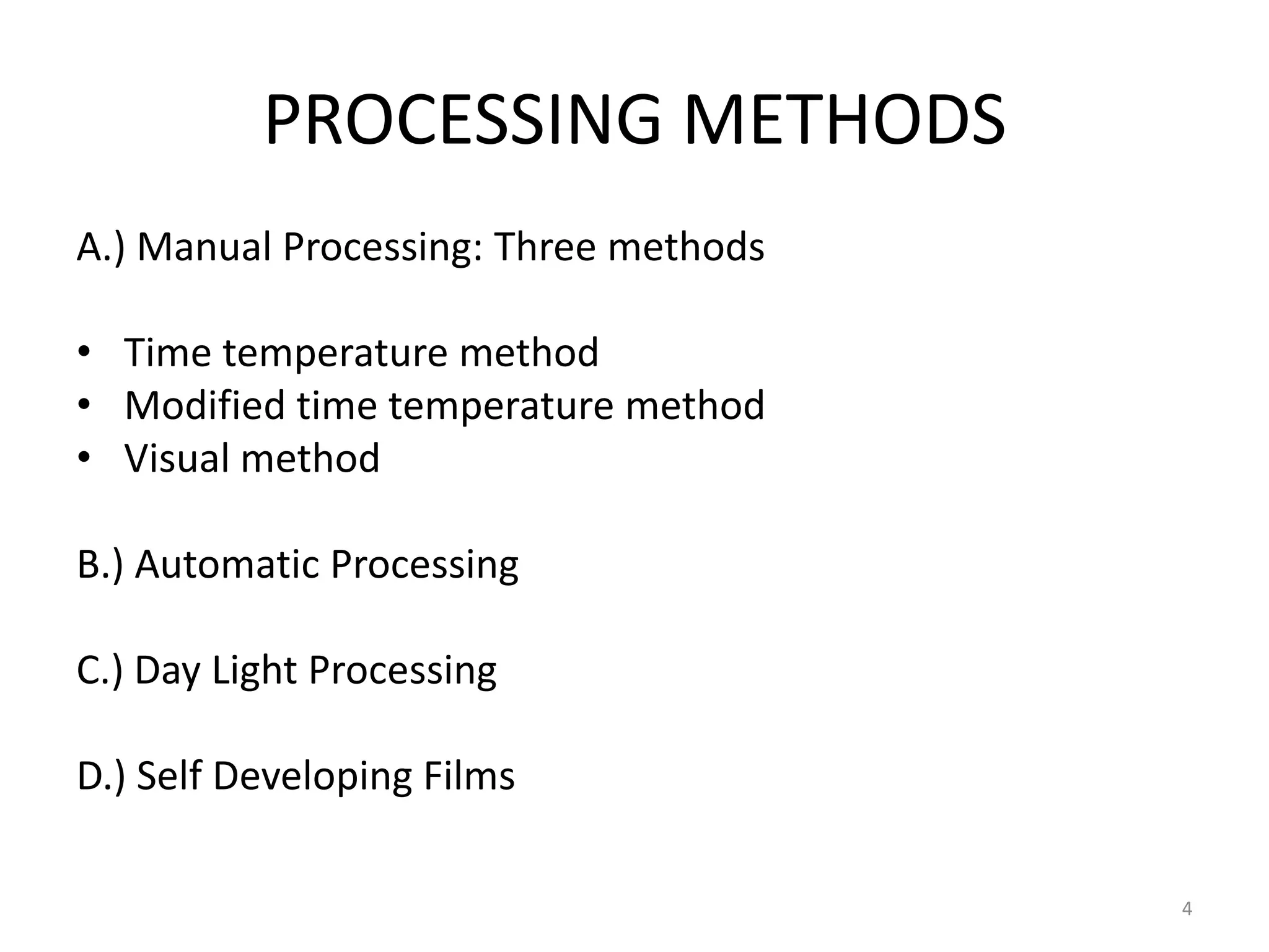 Dental x ray film processing | PPTX