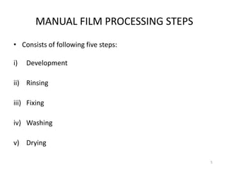 Dental x ray film processing | PPT