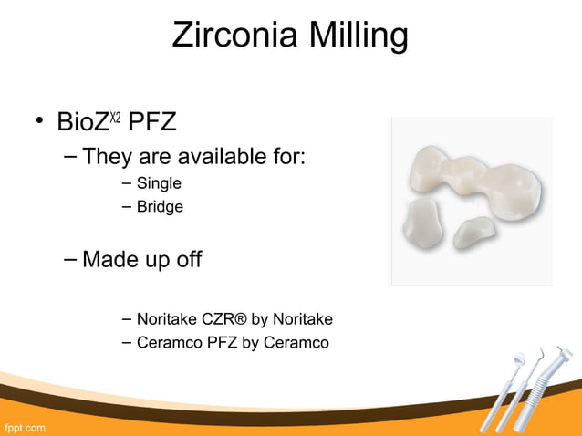 Dental zirconia milling | PPT