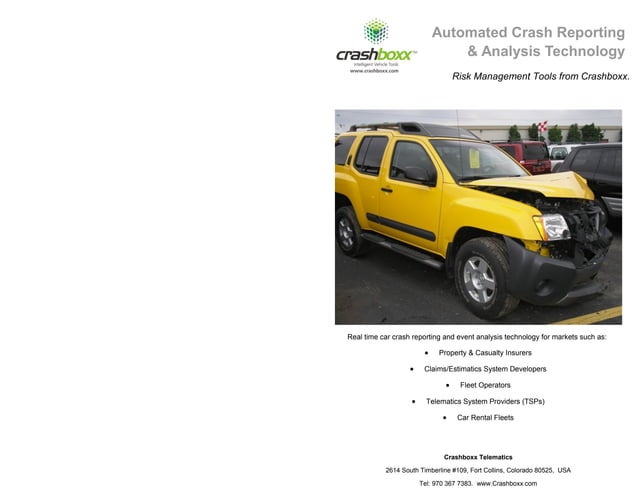 Automatic Accident Notification from Crashboxx Telematics | PPT