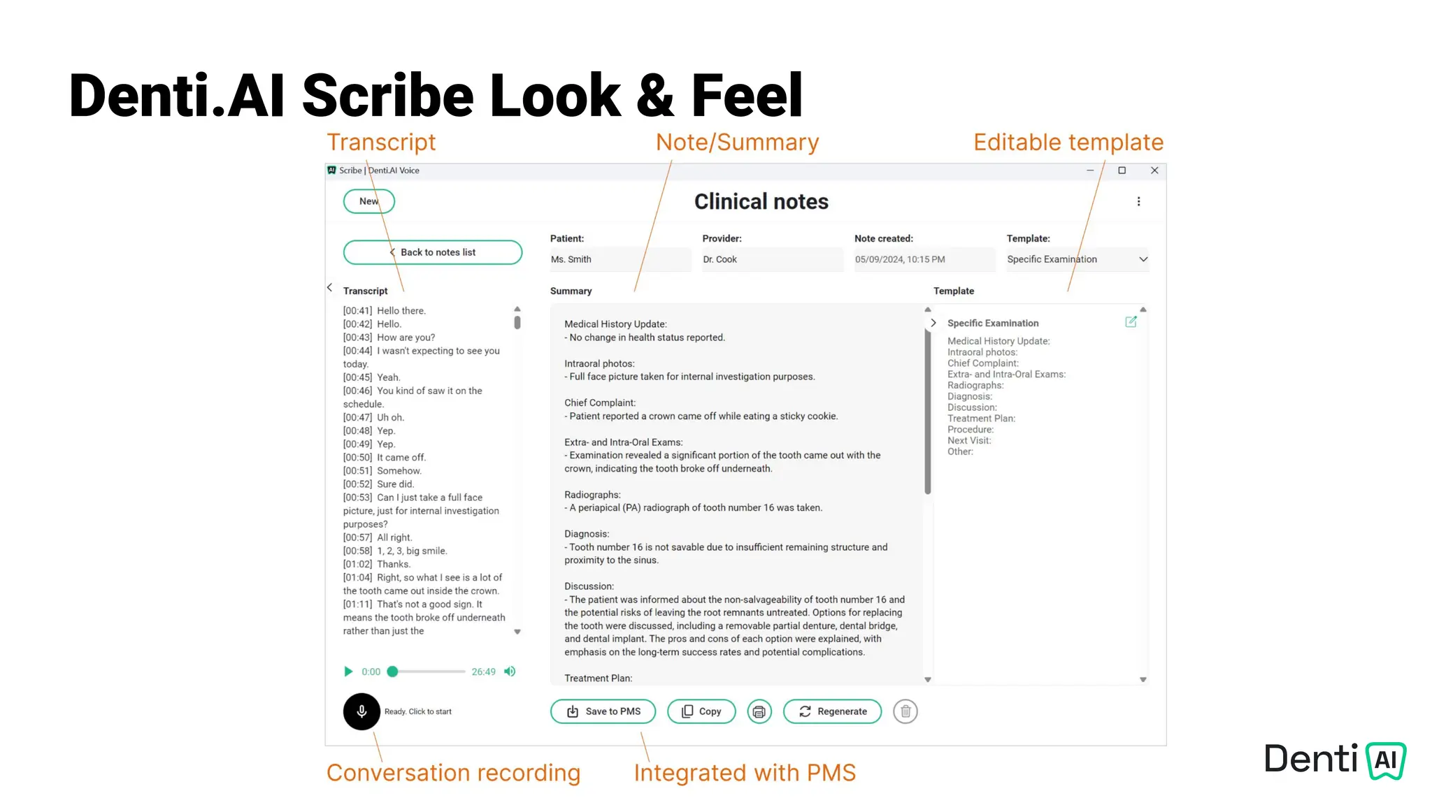 Denti.AI Scribe: Streamline and Enhance Dental Documentation | PPT
