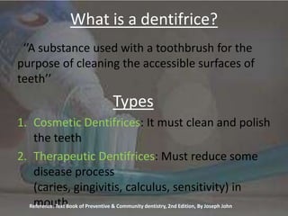Dentifrices | PPTX