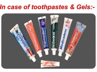 Dentifrices & “Formulation of Dentifrices” | PPTX